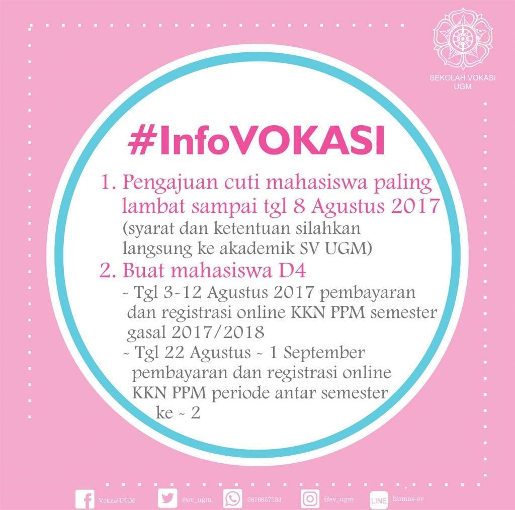 Informasi Akademik SV UGM - Sekolah Vokasi UGM