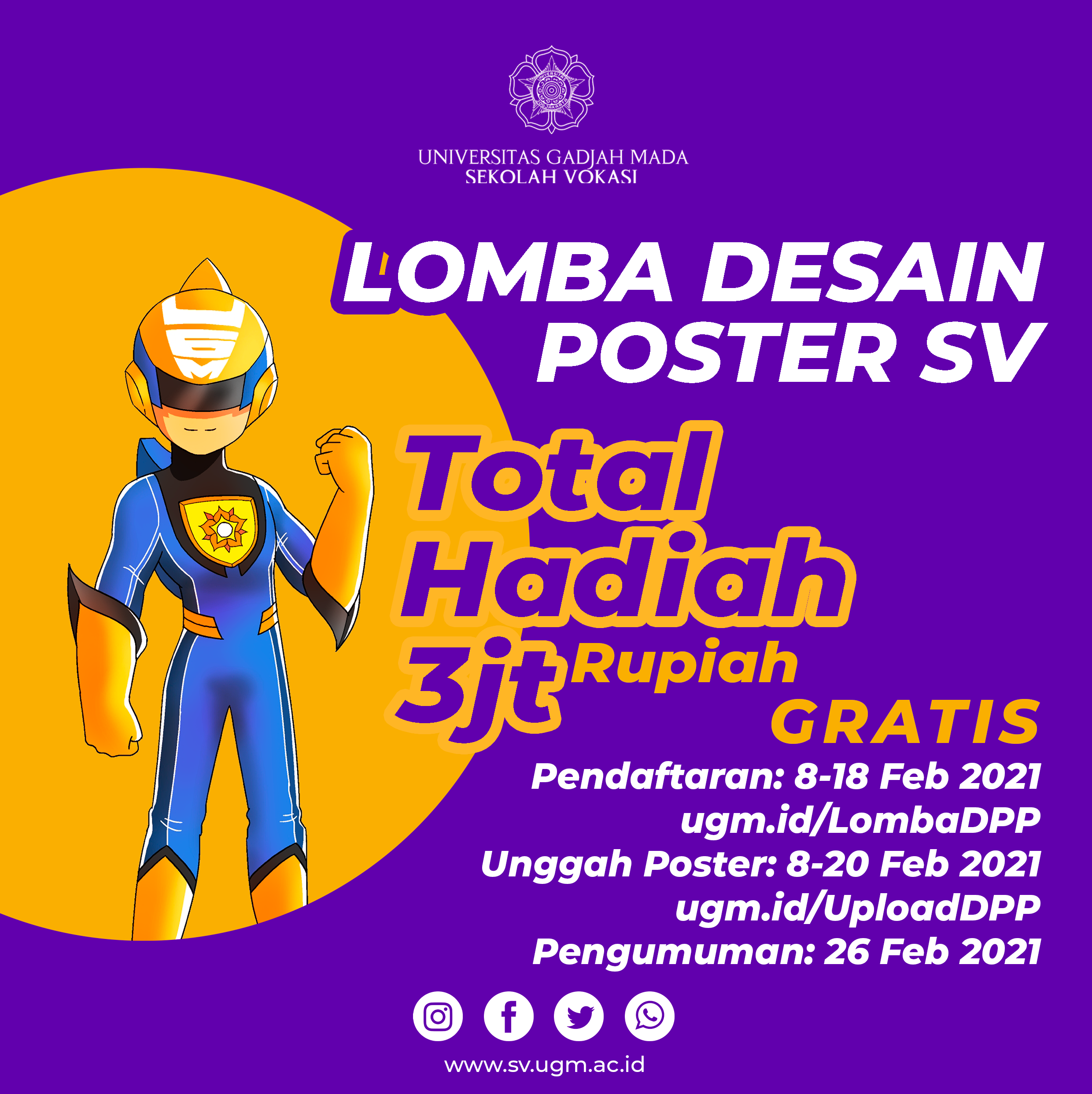 Lomba Desain Poster SV - Sekolah Vokasi UGM