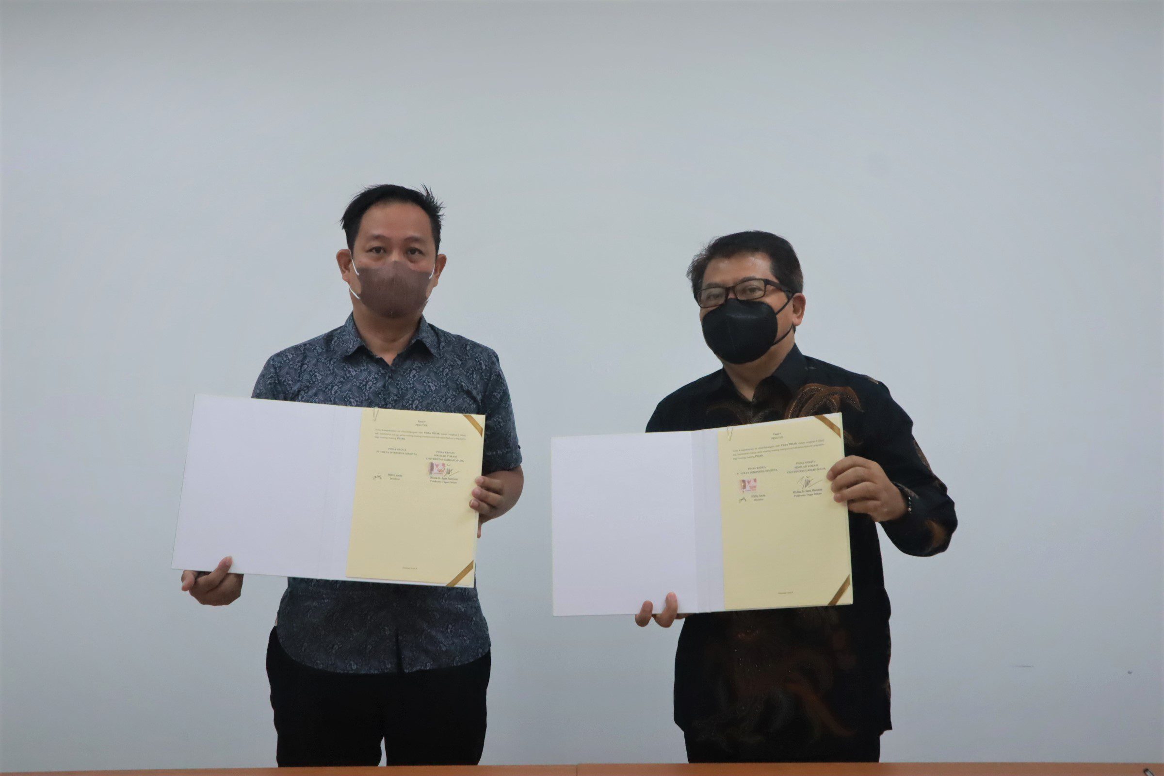MoU SV UGM dengan PT Volta Indonesia Semesta - Sekolah Vokasi UGM